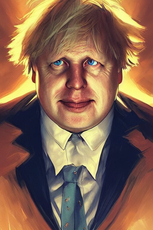Lexica - Boris Johnson as a superhero Captain Great Britain, portrait ...