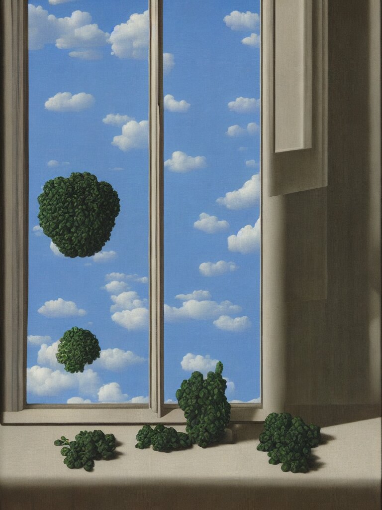 Lexica - The window by rene magritte, detailed painting, hd, hq, high ...