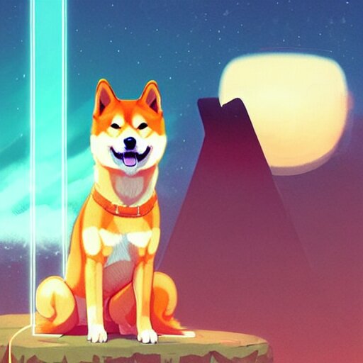 Lexica - a high detail shiba inu dog with kitsune fox by Tomas Sanchez ...