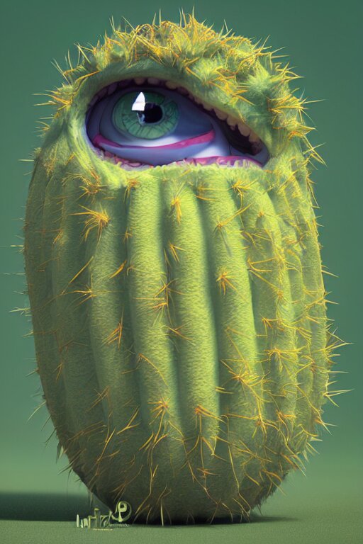 Lexica - 3 d render creature animal sushi cristal very big eye roots ...