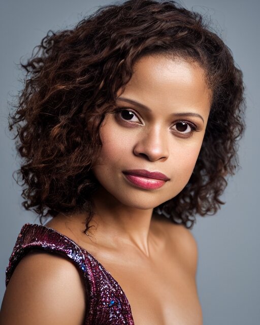 Lexica - Headshot of beautiful actress gugu mbatha - raw, studio ...