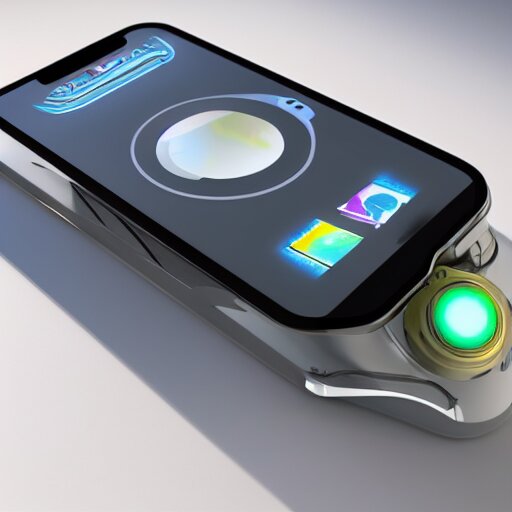 Lexica - Photo of a smartphone from the future, projection, teleport ...
