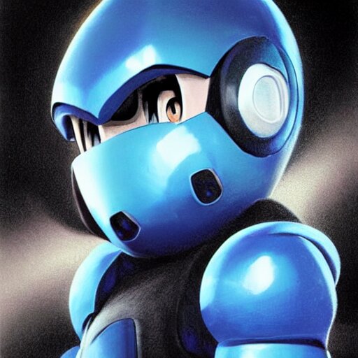Lexica - A photo of a real - life megaman, hyperrealism