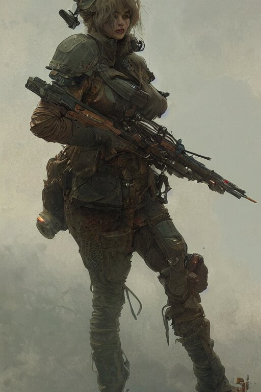 Lexica - A full portrait of a beautiful post apocalyptic tank driver ...