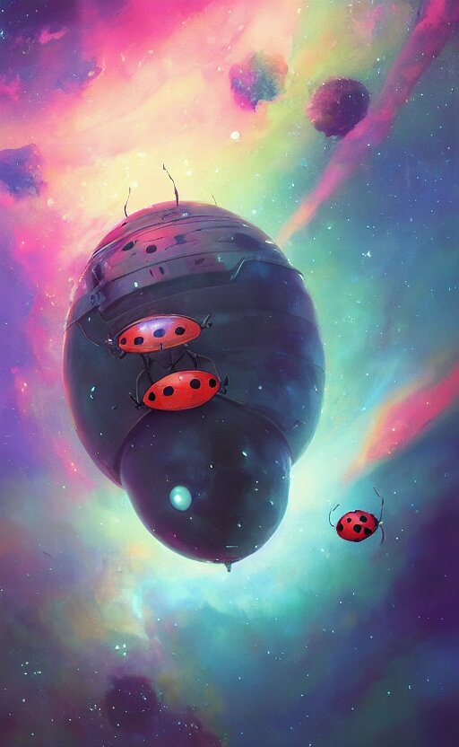 Lexica - A beautiful artwork illustration, a mechanical ladybug ...
