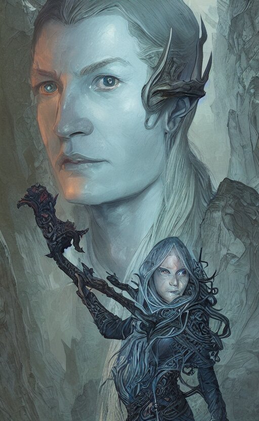 Lexica - Portrait of elven wooden pipe on map, symmetrical face ...