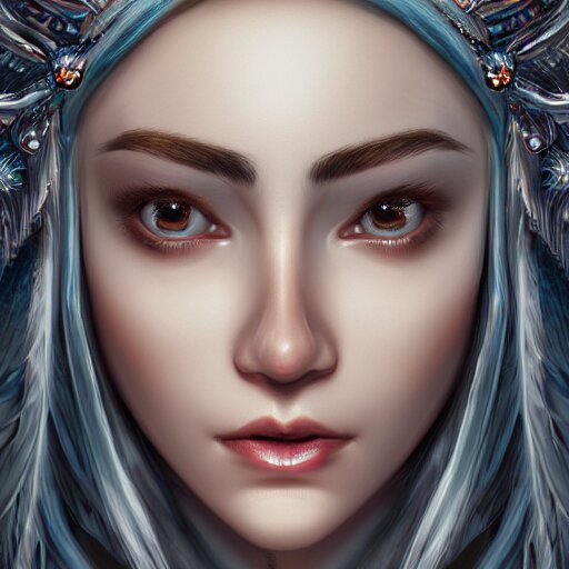 Lexica Highly Detailed Close Up Portrait Of Skadi Goddess Of Winter