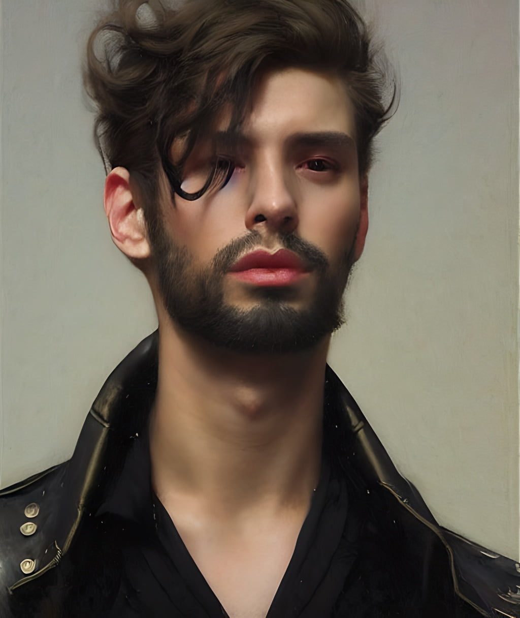 Lexica - Hyperrealist portrait of a young attractive man with ...