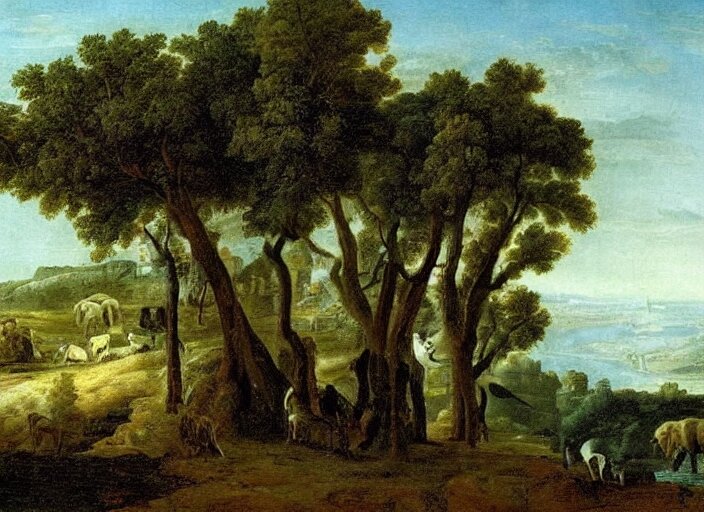 Lexica - Highly detailed landscape of the african velt, animals ...