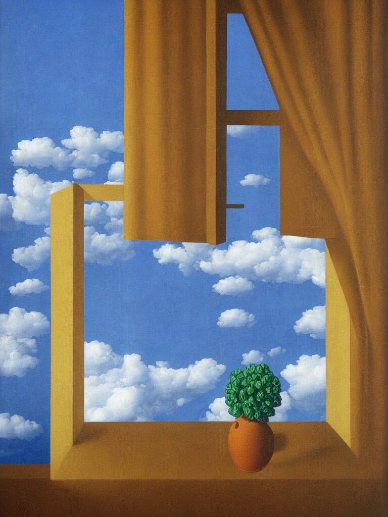 Lexica - The window by rene magritte, detailed painting, hd, hq, high ...