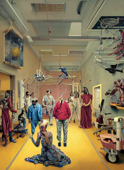 Lexica - Realistic detailed image of a hospital apointment and oxygen ...