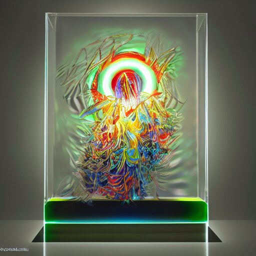 Lexica - Glass art, colorful glass art, caustics, beautiful lighting ...