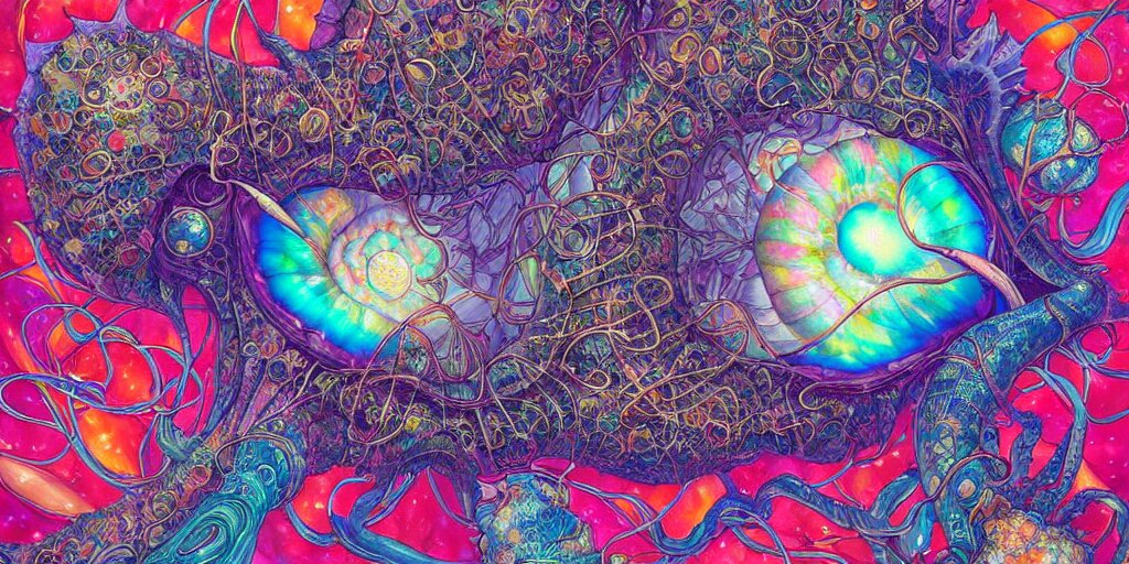 Lexica - Hyper detailed conch shell, cool color palette + painterly ...