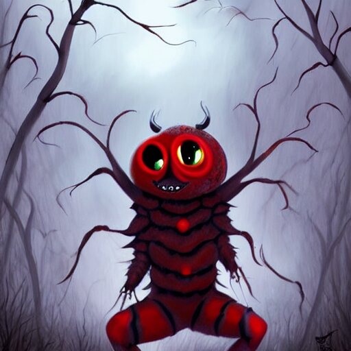 Lexica - Ladybug as a monster, fantasy art style, scary atmosphere ...