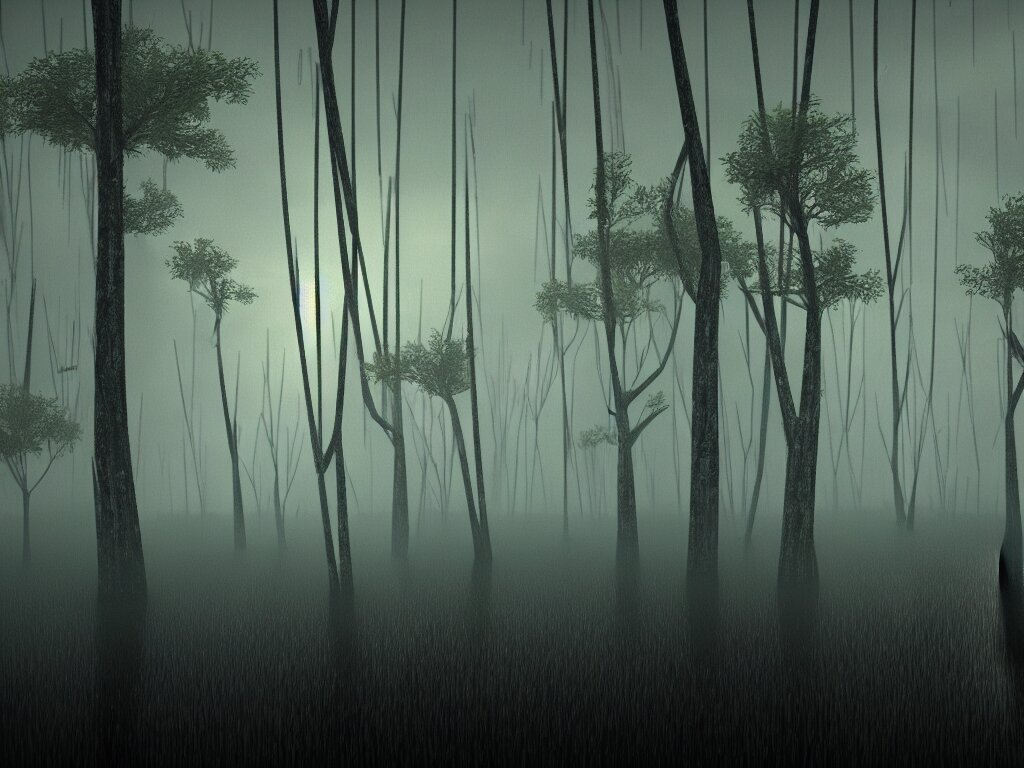 Lexica - Photograph of a swamp at dusk, Photorealism, hyper-realism ...