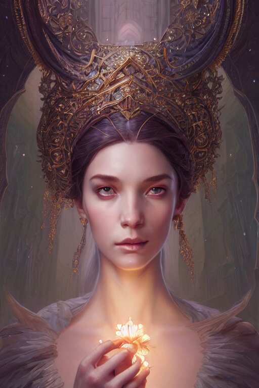 Lexica - Highly detailed portrait of beautiful ethereal woman in ornate ...