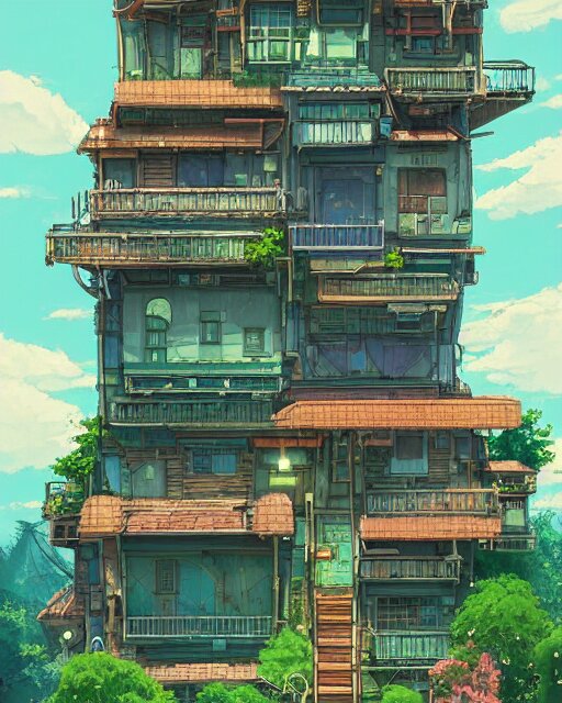 Lexica - Detailed photo of solarpunk house, 8 k, by studio ghibli ...