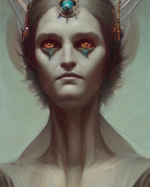 Lexica - Character portrait of an esoteric angel wearing robes, by ...