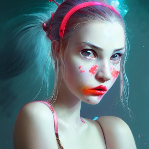 Lexica - Portrait of beautiful girl with luscious full pouty lips ...