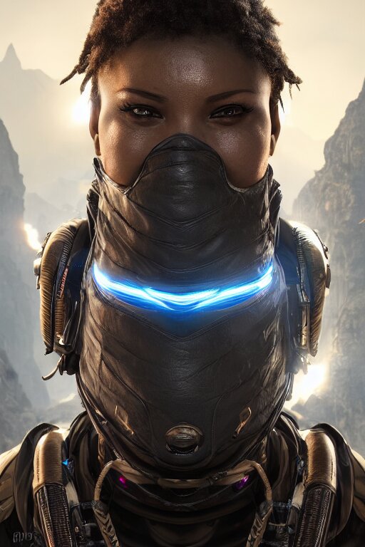 Lexica - Ultra realistic facial portrait of wraith from apex legends ...