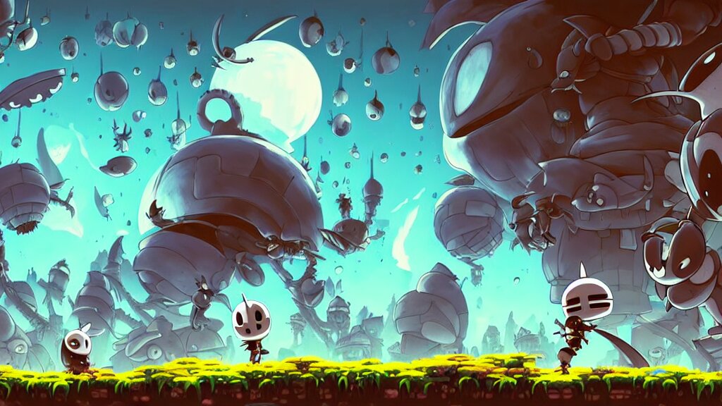 Lexica - Side scrolling, press square to jump, studio ghibli, sharp ...