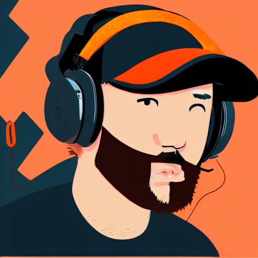 Lexica - Streamer on twitch with black hat, stubble, ginger hair ...