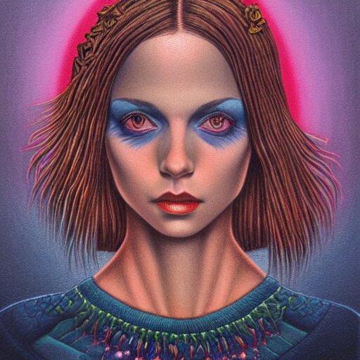 colored pencil art on paper, pretty witch, by casey weldon, high ...