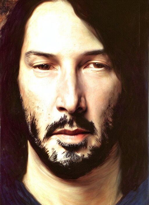 Lexica - A beautiful painting of keanu reeves by John Everett Millais ...