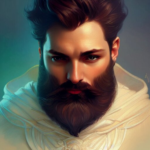 Lexica - Baby boss with a majestic beard, closeup, D&D, fantasy ...