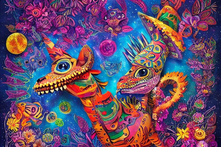Alebrijes” full body portrait, 3-D 8k , digital art, Mexican fol ...