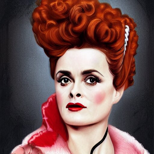 Lexica - Pin-up Helena Bonham Carter, 50’s style, illustration, highly ...