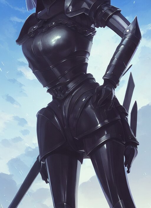 Lexica - Detailed, sharp, full body portrait of a female crusader in ...