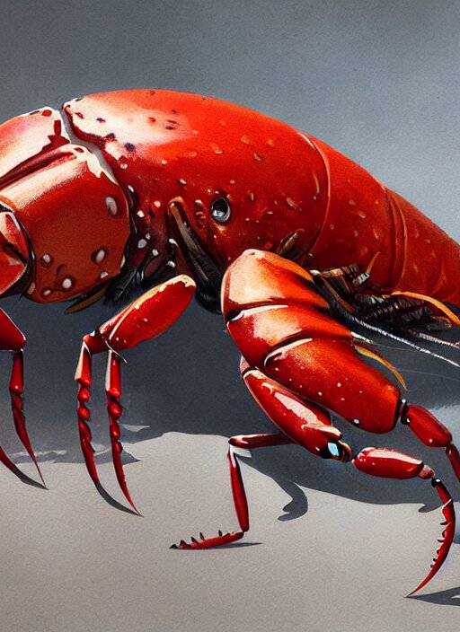 Lexica - Portrait of epic lobster. highly detailed, digital painting ...