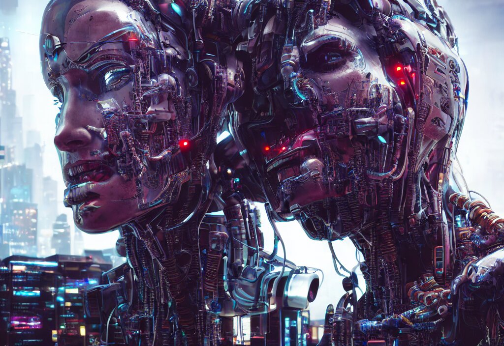 Lexica - Shot of film by cyberpunk syle, human like a cyborg detailed ...