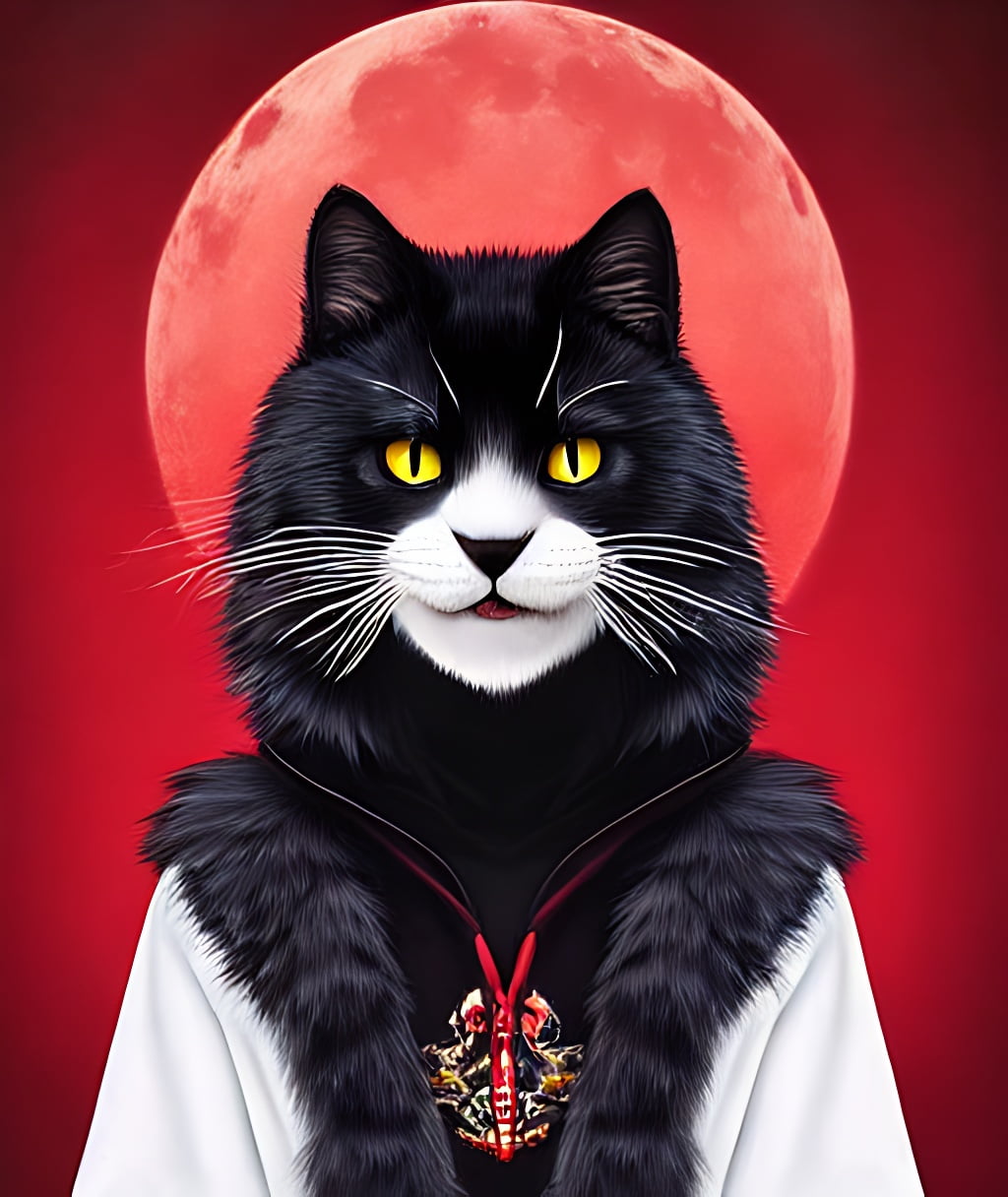 Lexica - Hyper realistic night ilustration of a adorable furry serious ...