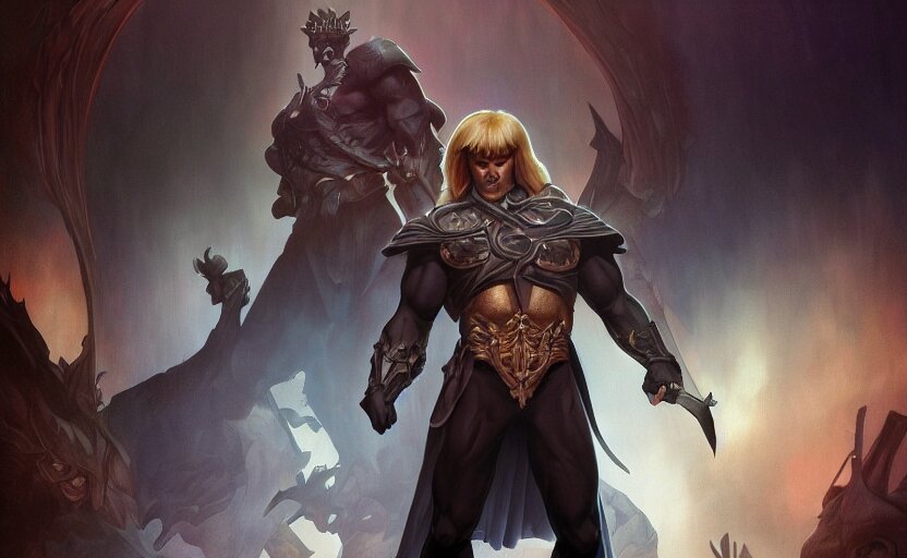 Lexica - One full body centered character pose of dark-mysterious ...