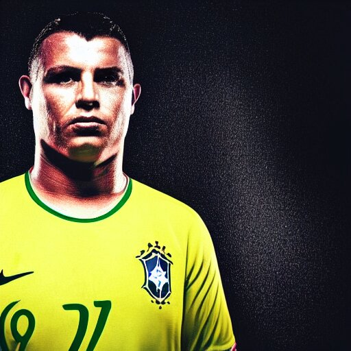 Lexica - Full body portrait of the real ronaldo nazario from brazil by ...