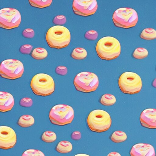 raining donuts on a city in a studio ghibli animation - Arthub.ai