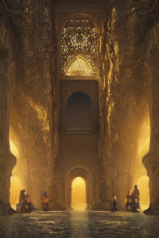 Lexica - Inside a luxurious and leafy babylonian palace, portrait ...