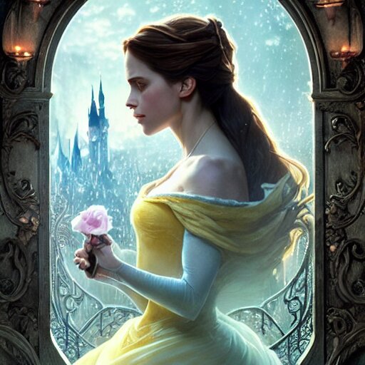 Lexica - Belle beauty and the beast ; ultra realistic, concept art ...