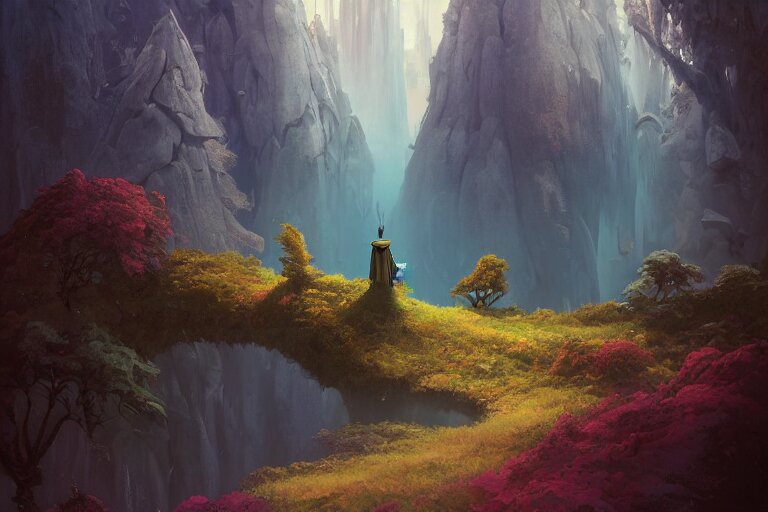 Lexica - A surreal, fantastical dreamscape | | simple, solid shapes ...