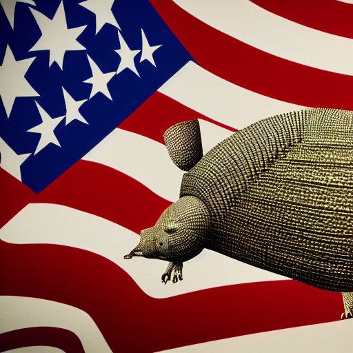 Lexica - Armadillo patriot potus, modern art placed in a large living ...