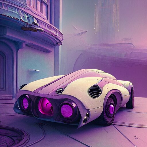 Lexica - Cyborg cyber vintage supercar slick, pastel tones : by michal ...