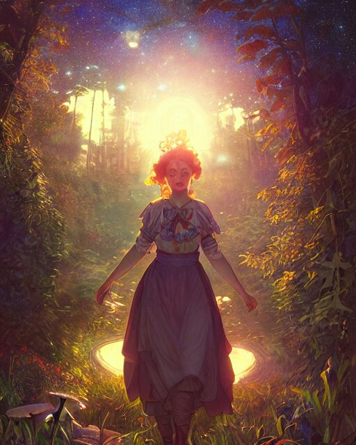 Lexica - Girl in solarpunk village, evening, 4 k, ultra realistic ...