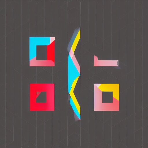 Abstract modern flat design logo of shapes morphing into one ano ...