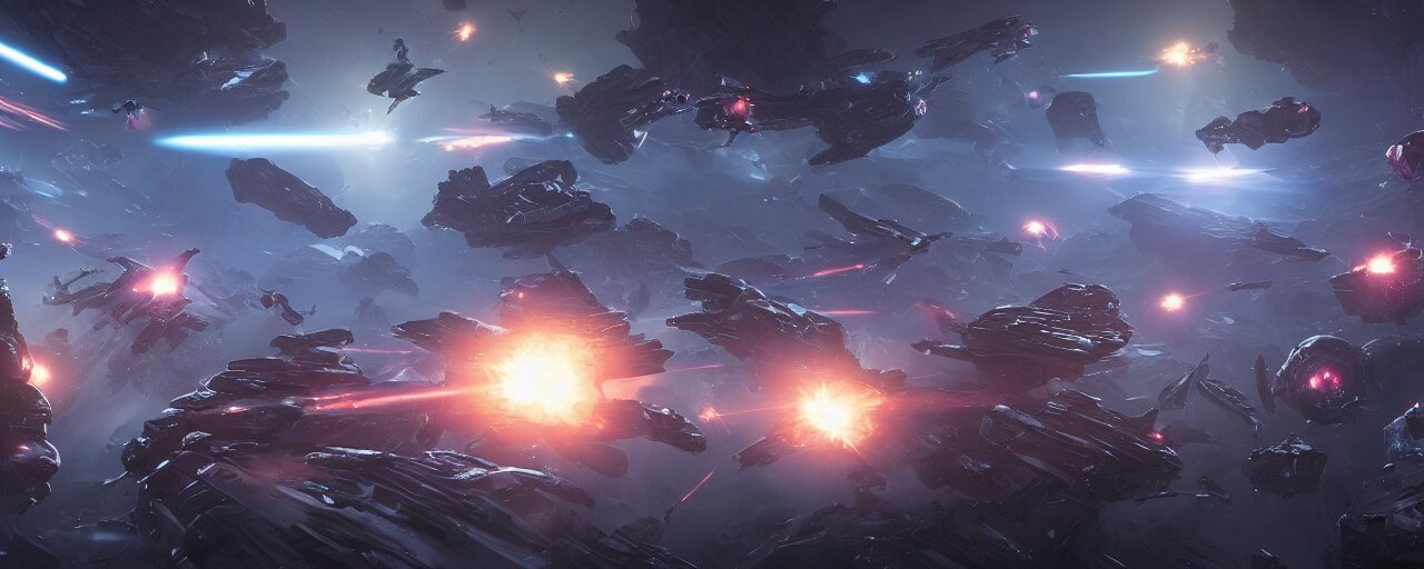 Lexica - The galactic battle near the alpha centauri, 8 k uhd, unreal ...