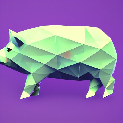 Lexica - Low poly pig in an isometric view using a playstation 1 ps 1 ...