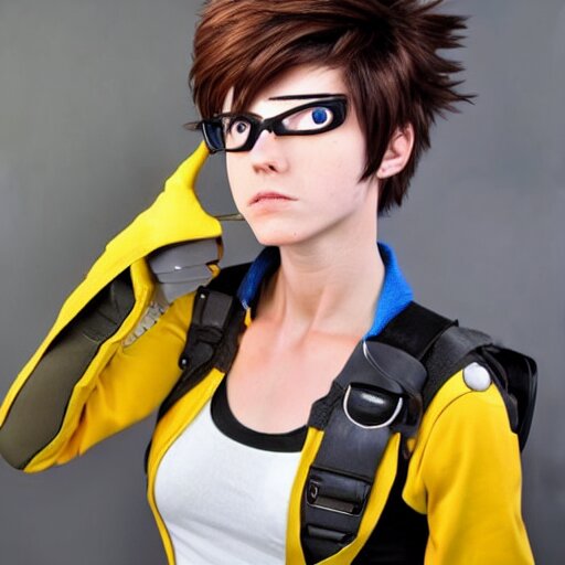 Lexica - Tracer from Overwatch as a real person