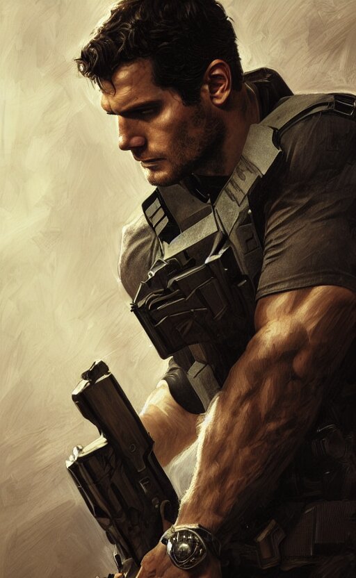 Lexica - Portrait of henry cavill as chris redfield, resident evil ...