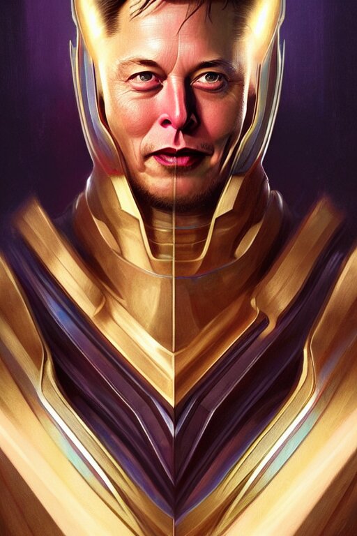 Lexica - Elon musk as thor, realistic portrait, symmetrical, highly ...